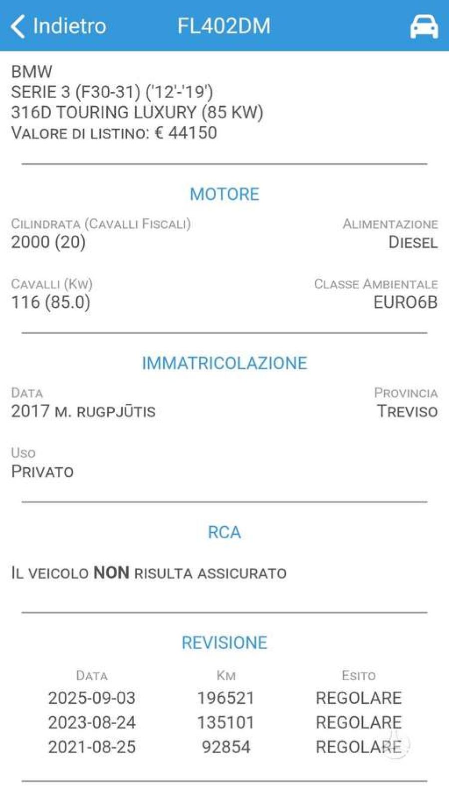 Melns BMW 316 2017 Panevēža, ar dzinēja tilpumu 2.00 L un nobraukumu 216 tūkst. km par 8999 €, foto 34 vietnē AUTOMOTO.COM.LV
