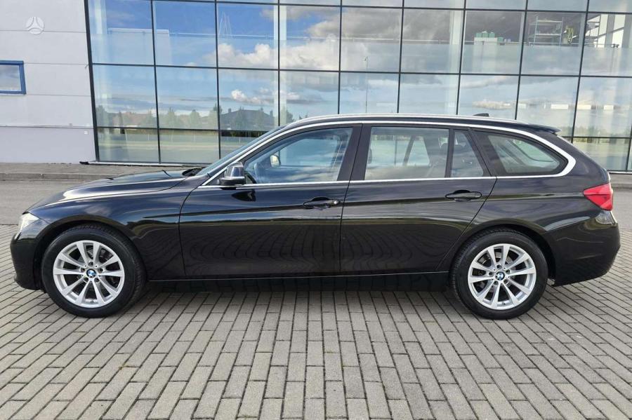 Black BMW 316 2017 in Panevezys, with an engine capacity of 2.00 L and mileage of 216 thousand km for 8499 €, photo 3 on AUTOMOTO.COM.LV