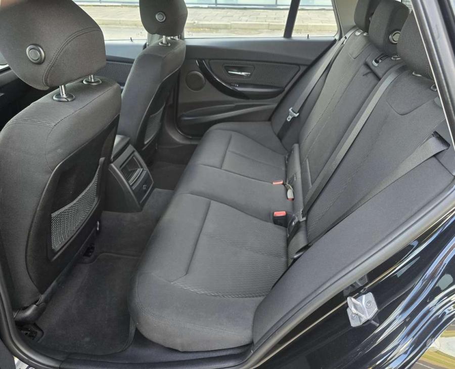 Black BMW 316 2017 in Panevezys, with an engine capacity of 2.00 L and mileage of 216 thousand km for 8499 €, photo 14 on AUTOMOTO.COM.LV
