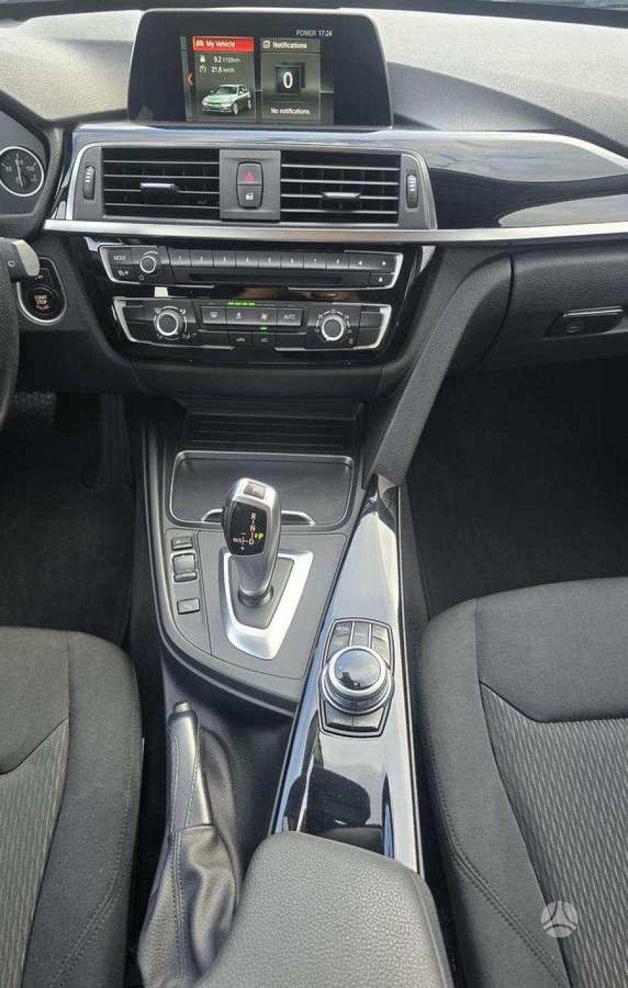 Black BMW 316 2017 in Panevezys, with an engine capacity of 2.00 L and mileage of 216 thousand km for 8499 €, photo 21 on AUTOMOTO.COM.LV