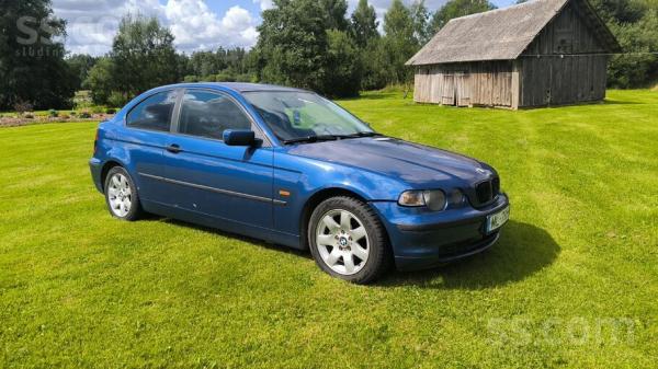 Blue BMW 316 2001 in Cesis, with an engine capacity of 2.50 L and mileage of 322 thousand km for 2300 €, photo 1 on AUTOMOTO.COM.LV