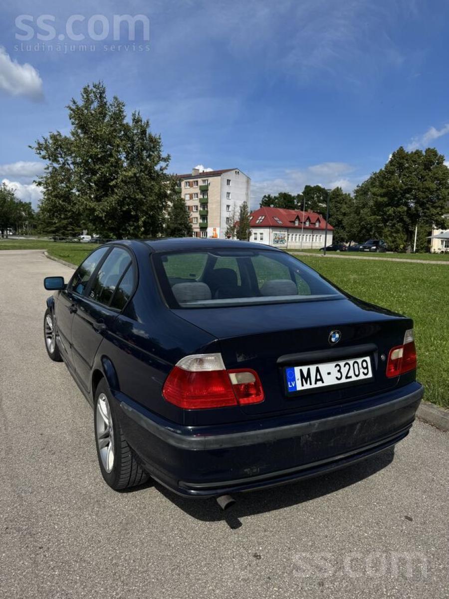 Blue BMW 316 1999 in Aizkraukle, with an engine capacity of 1.90 L and mileage of 224 thousand km for 1800 €, photo 4 on AUTOMOTO.COM.LV