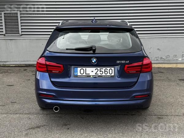 Blue BMW 316 2018 in Riga, with an engine capacity of 2.00 L and mileage of 92 thousand km for 12900 €, photo 4 on AUTOMOTO.COM.LV