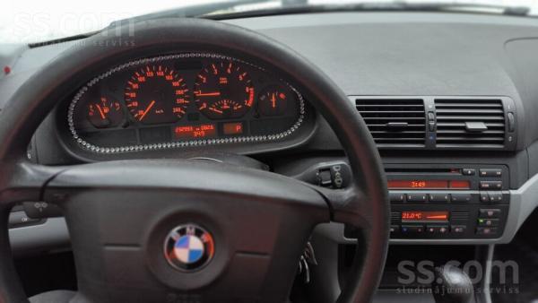 Brown BMW 316 1999 in Cesis, with an engine capacity of 1.80 L and mileage of 232 thousand km for 1800 €, photo 5 on AUTOMOTO.COM.LV
