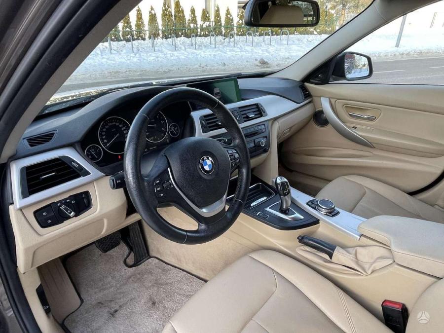 Brown BMW 316 2014 in Vilnius, with an engine capacity of 2.00 L and mileage of 231 thousand km for 8450 €, photo 17 on AUTOMOTO.COM.LV