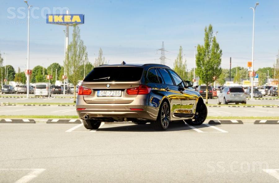 Brown BMW 316 2014 in Riga, with an engine capacity of 2.00 L and mileage of 296 thousand km for 7290 €, photo 7 on AUTOMOTO.COM.LV