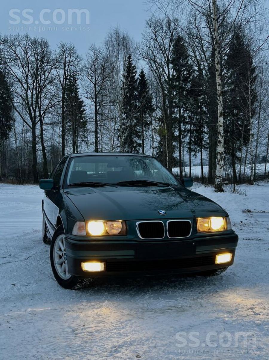 Green BMW 316 1997 in Cesis, with an engine capacity of 1.60 L and mileage of 97 thousand km for 4970 €, photo 1 on AUTOMOTO.COM.LV