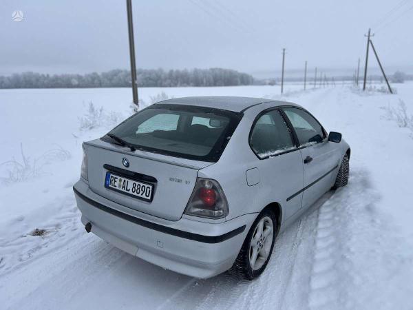 Grey BMW 316 2003 in Kelme, with an engine capacity of 1.60 L and mileage of 195 thousand km for 1450 €, photo 6 on AUTOMOTO.COM.LV