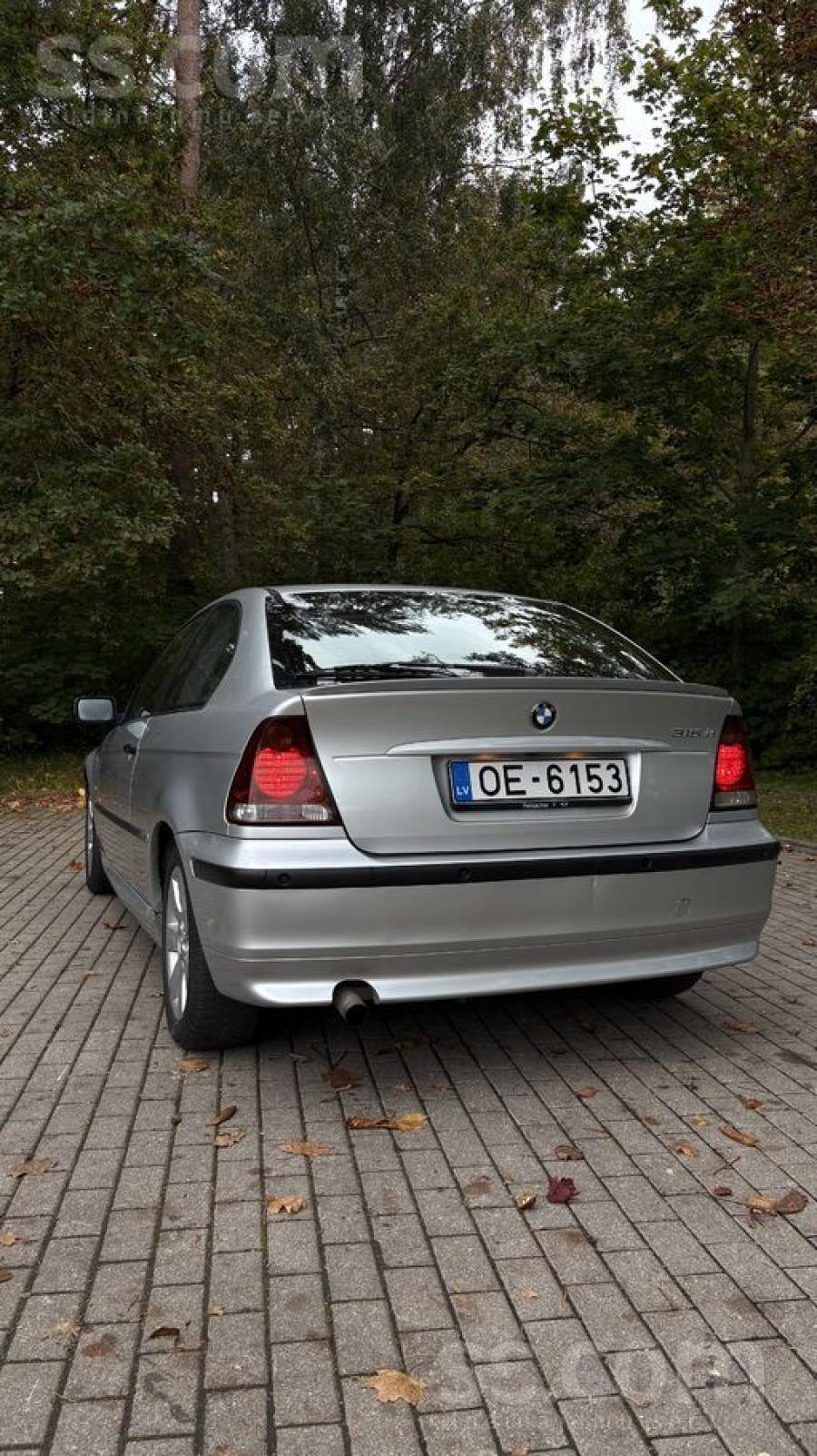 Grey BMW 316 2004 in Jurmala, with an engine capacity of 1.80 L and mileage of 286 thousand km for 2200 €, photo 4 on AUTOMOTO.COM.LV