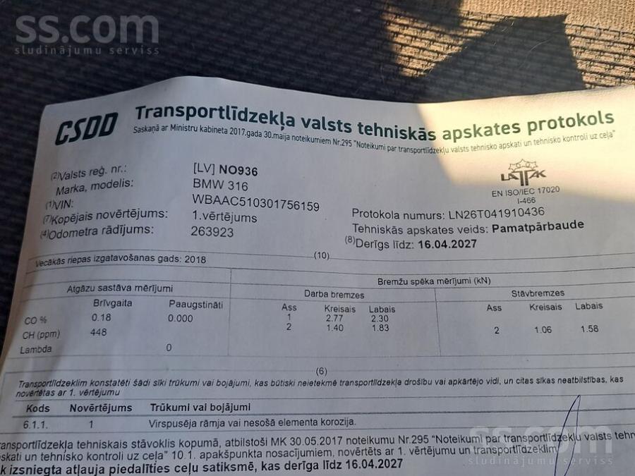 Pelēks BMW 316 1987 Preiļi, ar dzinēja tilpumu 2.50 L un nobraukumu 264 tūkst. km par 5900 €, foto 9 vietnē AUTOMOTO.COM.LV
