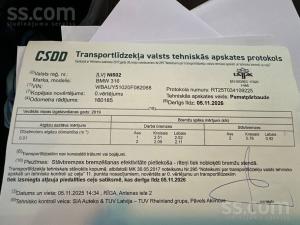 Grey BMW 316 2011 in Riga, with an engine capacity of 2.00 L and mileage of 168 thousand km for 7490 €, photo 15 on AUTOMOTO.COM.LV