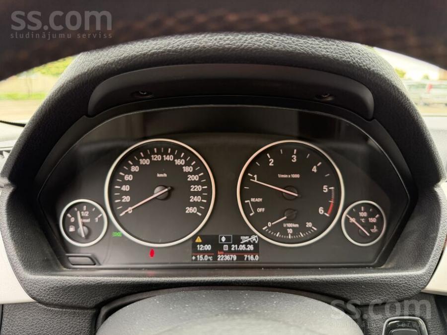 Grey BMW 316 2013 in Aizkraukle, with an engine capacity of 2.00 L and mileage of 224 thousand km for 6950 €, photo 6 on AUTOMOTO.COM.LV