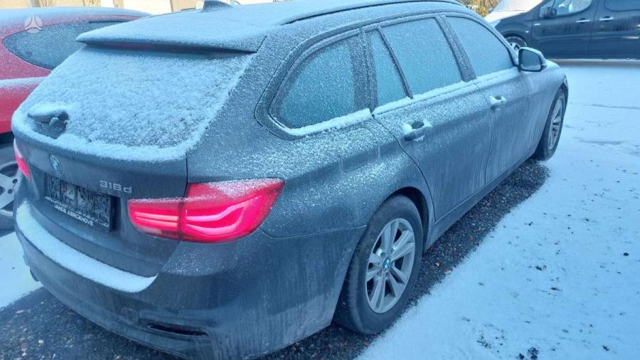 Grey BMW 316 2016 in Kaunas, with an engine capacity of 2.00 L and mileage of 330 thousand km for 6900 €, photo 16 on AUTOMOTO.COM.LV
