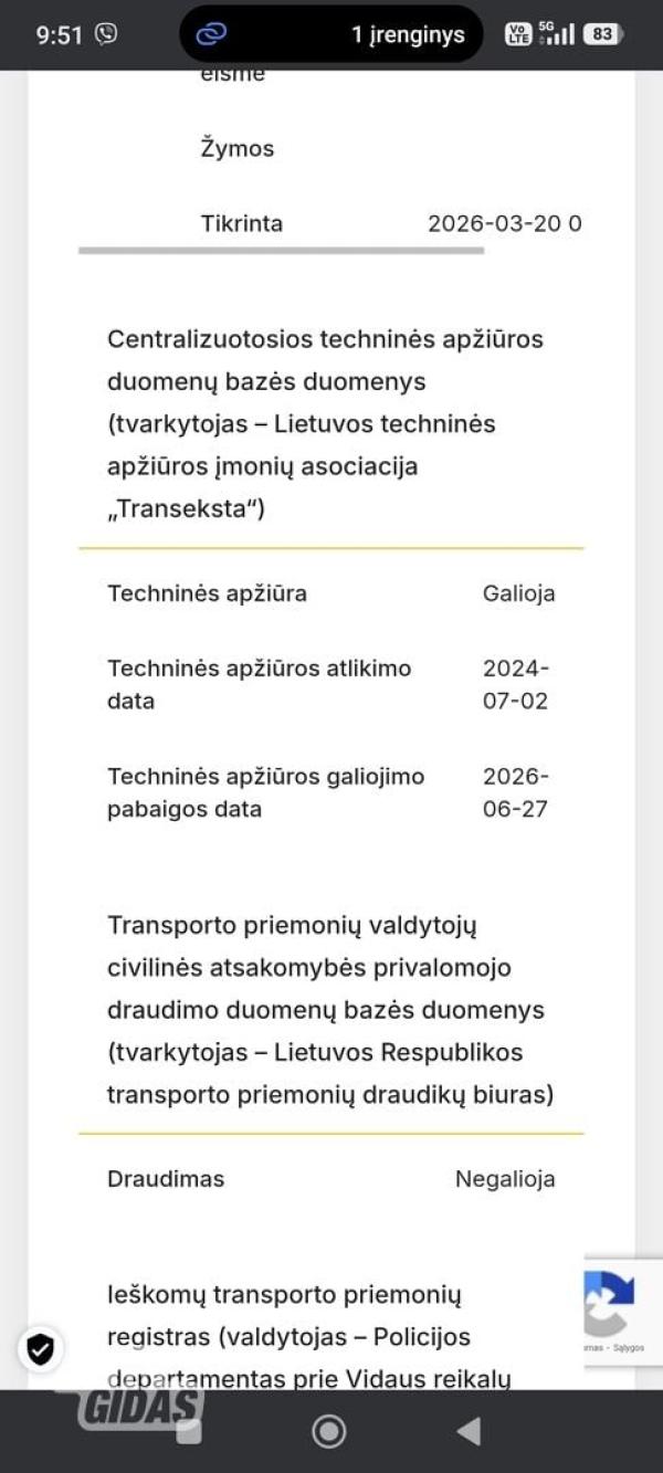 БМВ 316 1997 в Вильнюс, объемом двигателя 1.60 л и пробегом 200 тыс. км за 750 €, фото 9 на AUTOMOTO.COM.LV