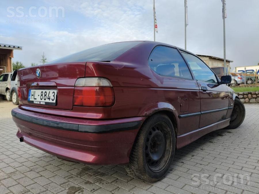Sarkans BMW 316 1997 Preiļi, ar dzinēja tilpumu 1.60 L un nobraukumu 355 tūkst. km par 990 €, foto 2 vietnē AUTOMOTO.COM.LV