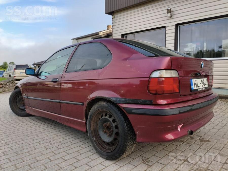 Sarkans BMW 316 1997 Preiļi, ar dzinēja tilpumu 1.60 L un nobraukumu 355 tūkst. km par 990 €, foto 4 vietnē AUTOMOTO.COM.LV