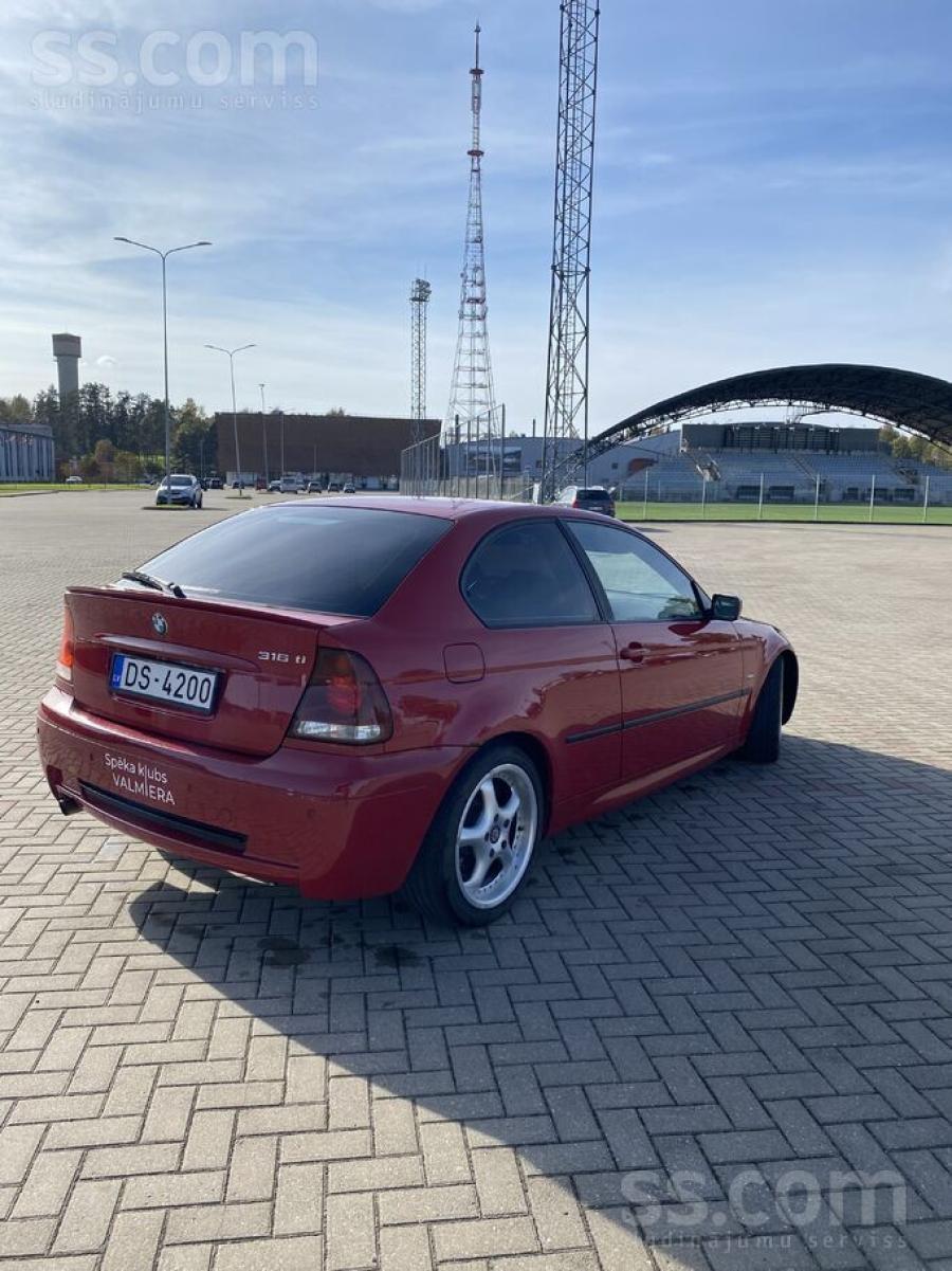 Sarkans BMW 316 2002 Valmiera, ar dzinēja tilpumu 2.50 L un nobraukumu 230 tūkst. km par 6500 €, foto 7 vietnē AUTOMOTO.COM.LV