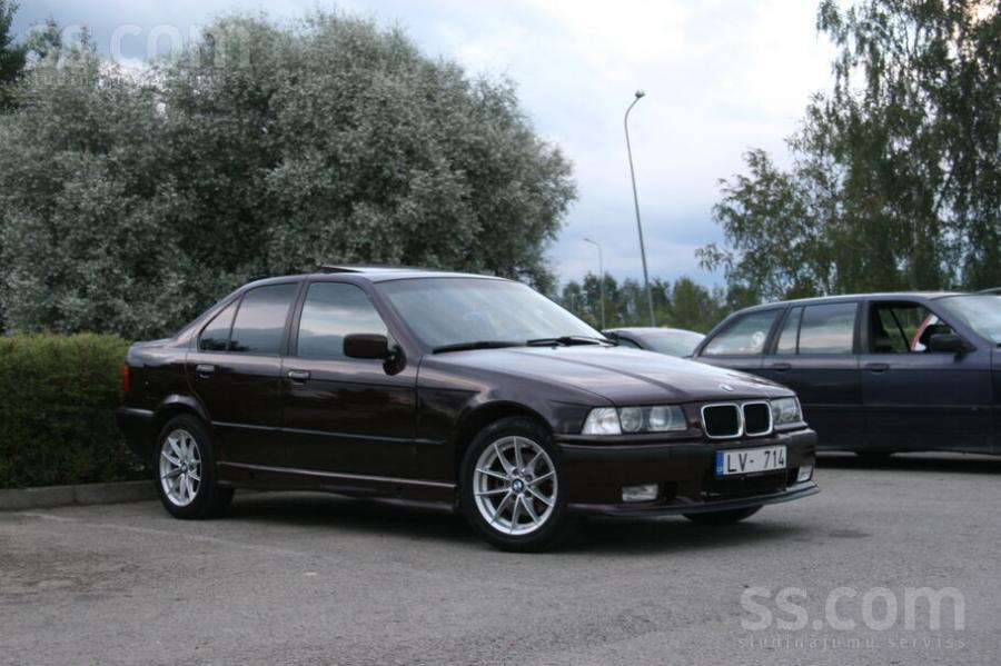 Violet BMW 316 1994 in Tukums, with an engine capacity of 1.60 L and mileage of 350 thousand km for 3500 €, photo 7 on AUTOMOTO.COM.LV