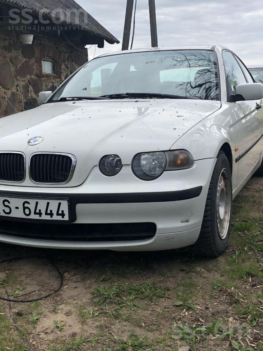White BMW 316 2001 in Saldus, with an engine capacity of 1.80 L and mileage of 251 thousand km for 800 €, photo 1 on AUTOMOTO.COM.LV