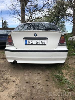 White BMW 316 2001 in Saldus, with an engine capacity of 1.80 L and mileage of 251 thousand km for 800 €, photo 4 on AUTOMOTO.COM.LV