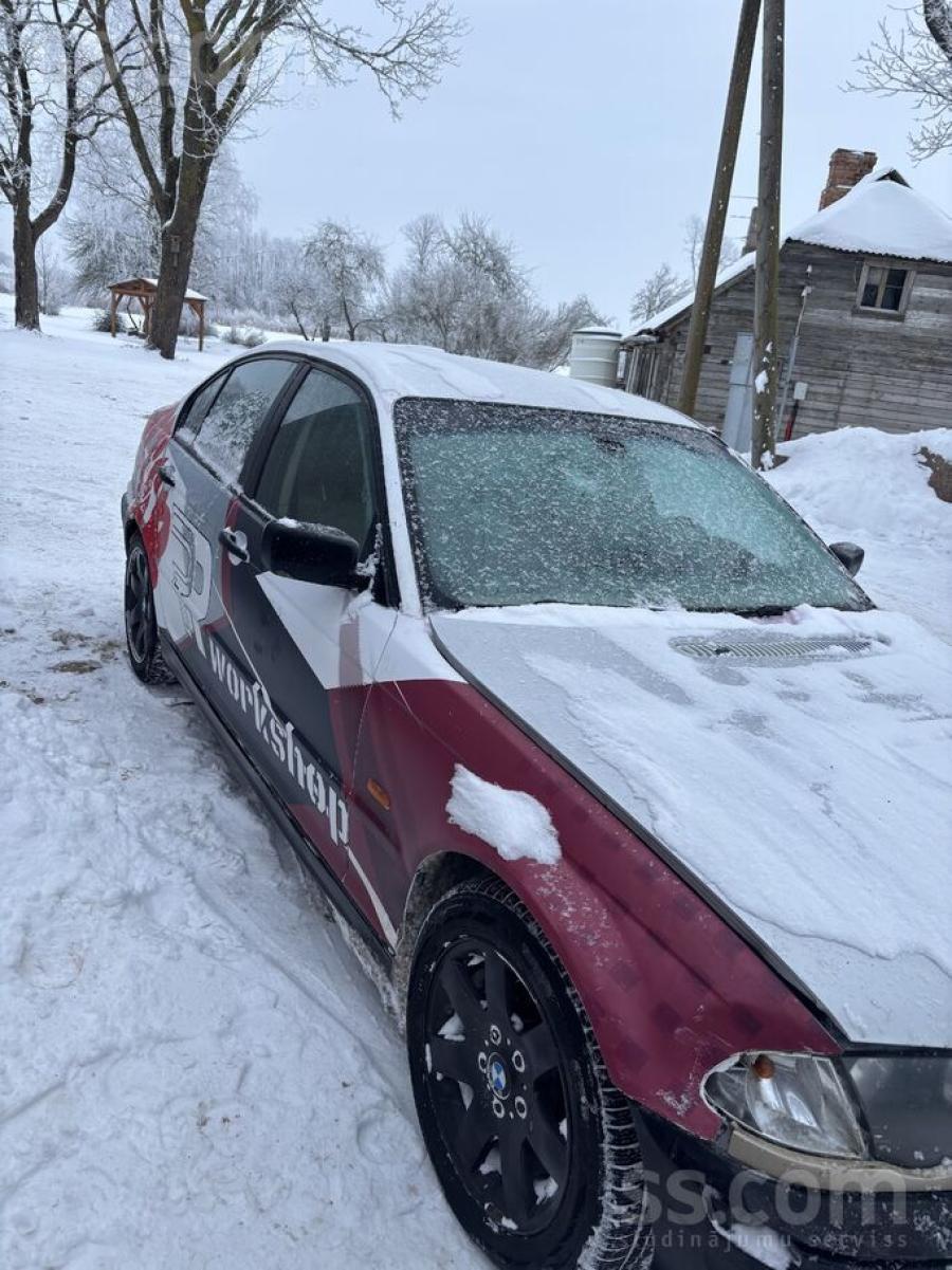 White BMW 316 2001 in Bauska, with an engine capacity of 1.90 L and mileage of 240 thousand km for 1150 €, photo 3 on AUTOMOTO.COM.LV