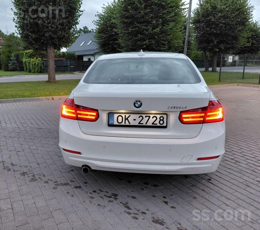 Balts BMW 316 2013 Jelgava, ar dzinēja tilpumu 2.00 L un nobraukumu 237 tūkst. km par 6500 €, foto 6 vietnē AUTOMOTO.COM.LV