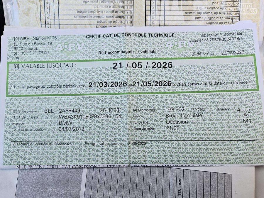 Белый БМВ 316 2013 в Шяуляй, объемом двигателя 2.00 л и пробегом 176 тыс. км за 6700 €, фото 25 на AUTOMOTO.COM.LV