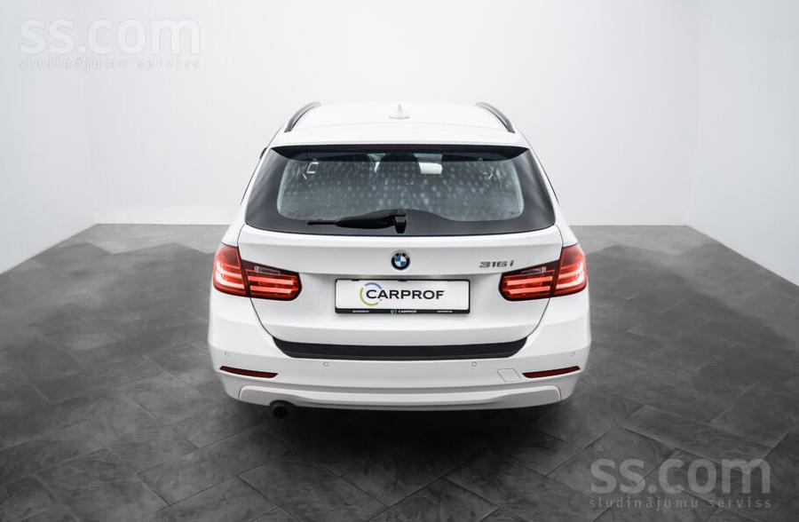 White BMW 316 2015 in Tallinn, with an engine capacity of 1.60 L and mileage of 168 thousand km for 9998 €, photo 5 on AUTOMOTO.COM.LV