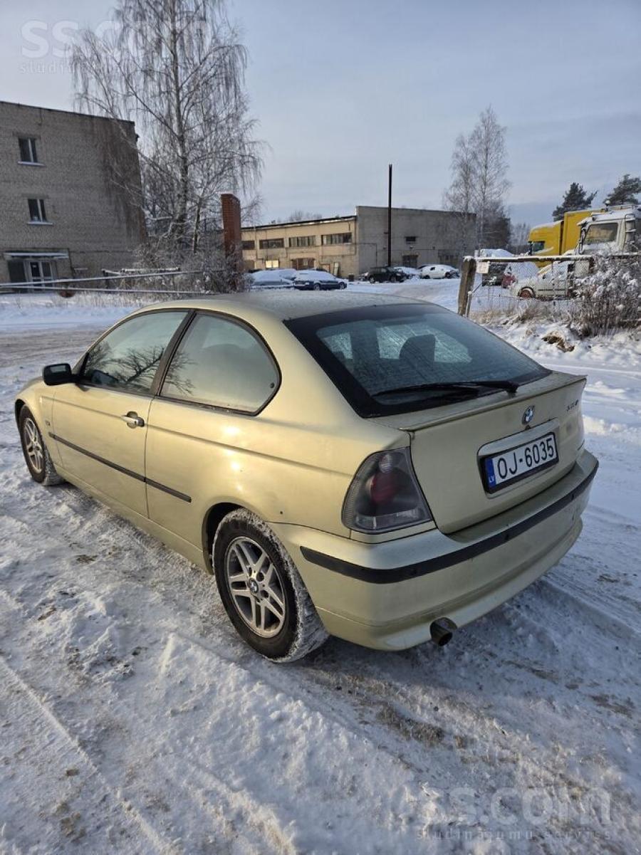 Dzeltens BMW 316 2002 Valmiera, ar dzinēja tilpumu 1.80 L un nobraukumu 183 tūkst. km par 1550 €, foto 2 vietnē AUTOMOTO.COM.LV
