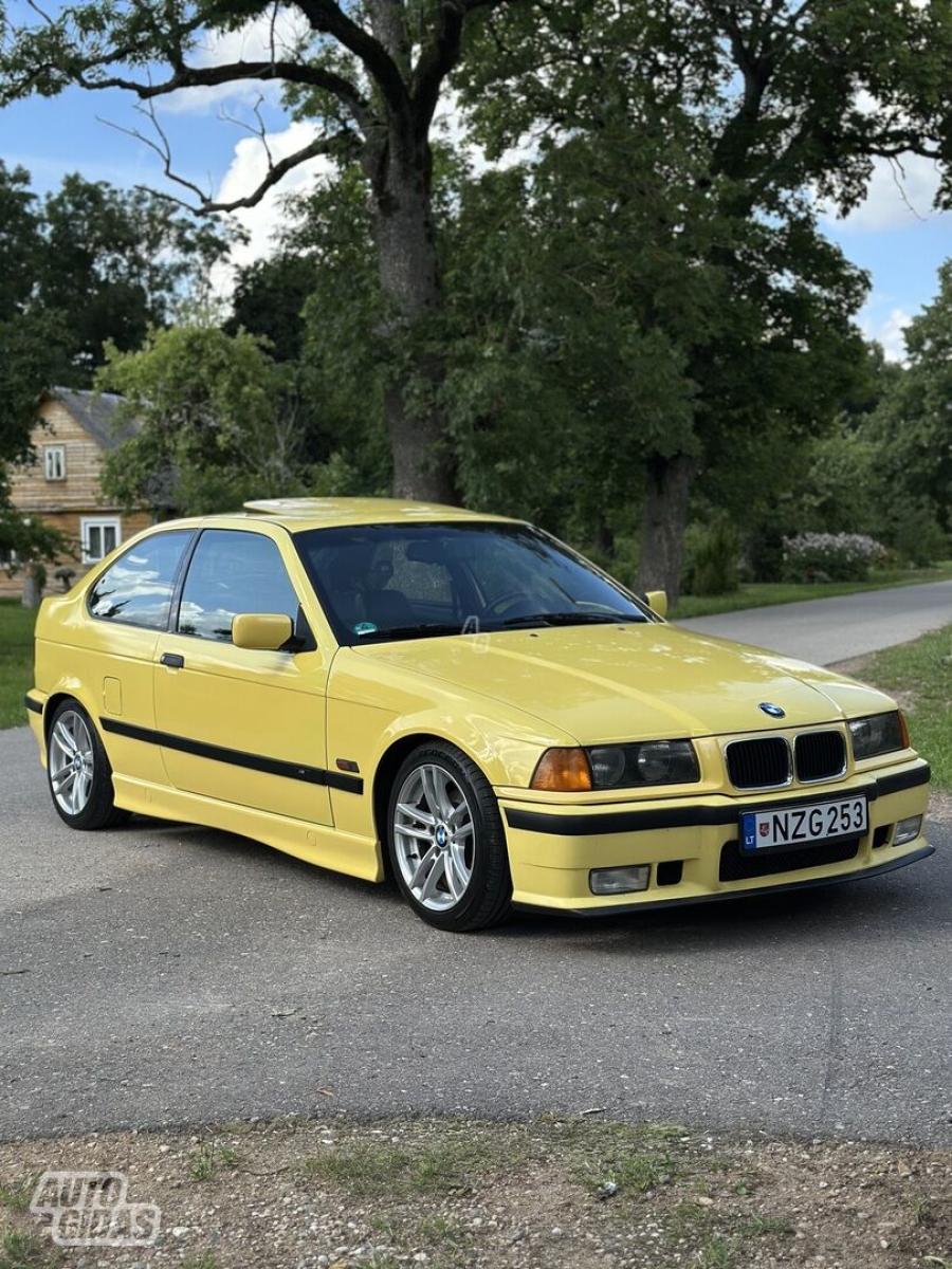 Yellow BMW 316 1994 in Jonava, with an engine capacity of 1.60 L and mileage of 279 thousand km for 4200 €, photo 3 on AUTOMOTO.COM.LV