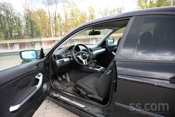 Black BMW 318 2002 in Riga, with an engine capacity of 2.00 L and mileage of 256 thousand km for 2700 €, photo 8 on AUTOMOTO.COM.LV