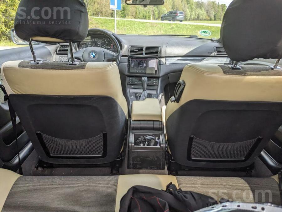 Black BMW 318 2002 in Cesis, with an engine capacity of 2.00 L and mileage of 173 thousand km for 2500 €, photo 8 on AUTOMOTO.COM.LV