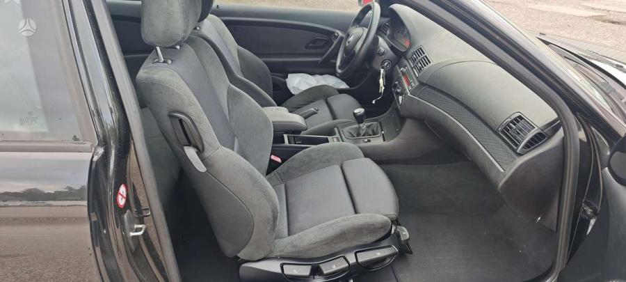 Black BMW 318 2004 in Utena, with an engine capacity of 1.80 L and mileage of 217 thousand km for 2650 €, photo 12 on AUTOMOTO.COM.LV