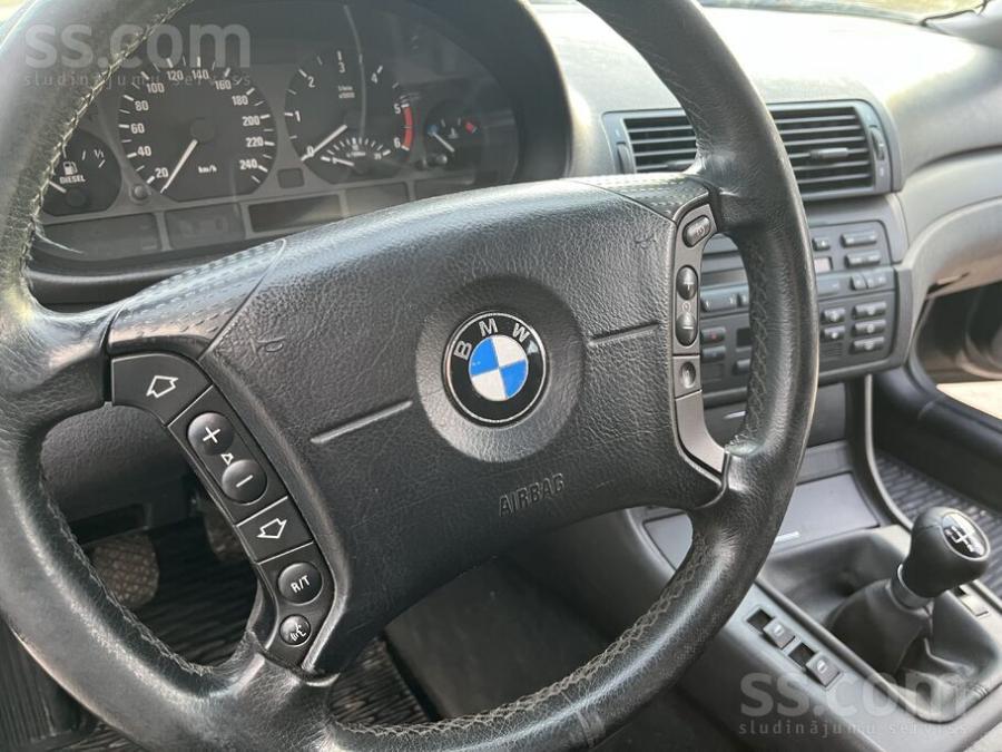 Black BMW 318 2003 in Ogre, with an engine capacity of 2.00 L and mileage of 387 thousand km for 1850 €, photo 12 on AUTOMOTO.COM.LV