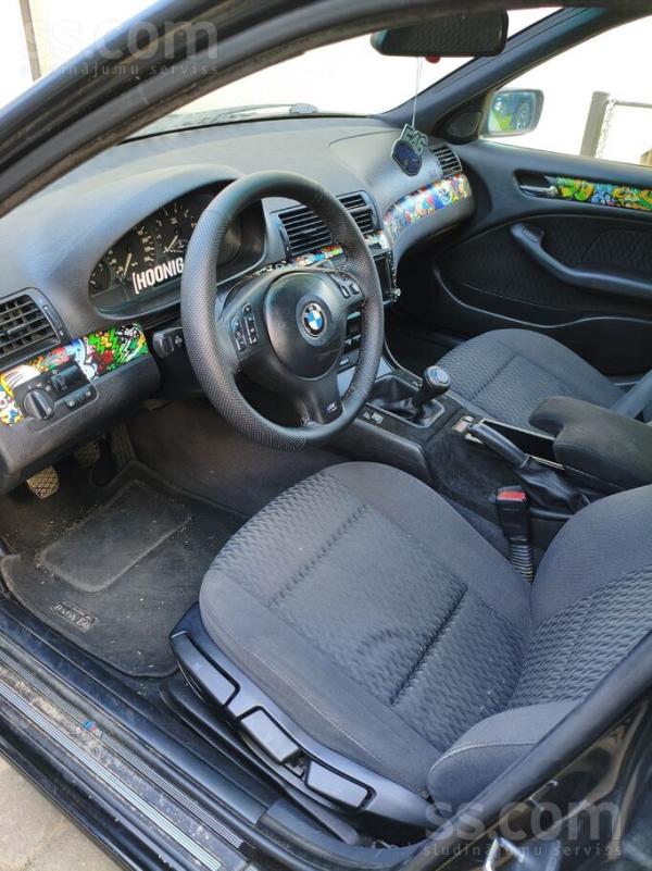 Black BMW 318 1999 in Valmiera, with an engine capacity of 1.90 L and mileage of 398 thousand km for 800 €, photo 7 on AUTOMOTO.COM.LV