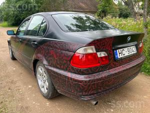Black BMW 318 2000 in Cesis, with an engine capacity of 1.90 L and mileage of 339 thousand km for 1250 €, photo 5 on AUTOMOTO.COM.LV