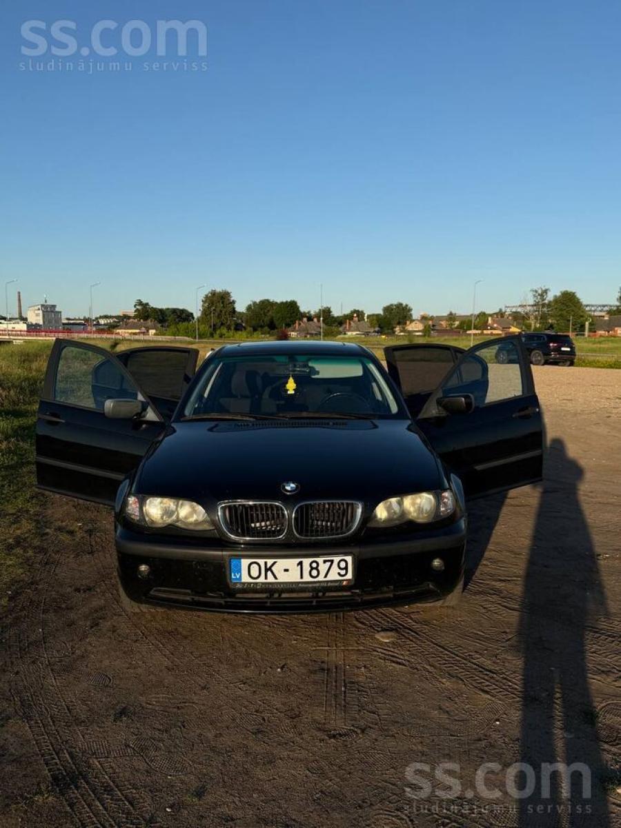 Black BMW 318 2003 in Daugavpils, with an engine capacity of 2.00 L and mileage of 303 thousand km for 2800 €, photo 3 on AUTOMOTO.COM.LV