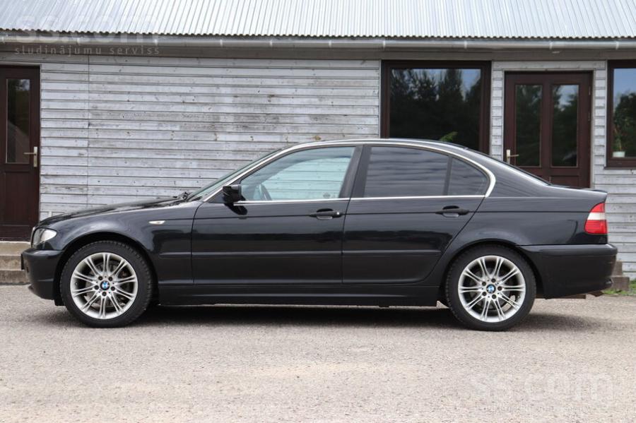 Black BMW 318 2003 in Valmiera, with an engine capacity of 2.00 L and mileage of 0 thousand km for 2700 €, photo 3 on AUTOMOTO.COM.LV