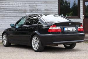 Black BMW 318 2003 in Valmiera, with an engine capacity of 2.00 L and mileage of 0 thousand km for 2700 €, photo 4 on AUTOMOTO.COM.LV