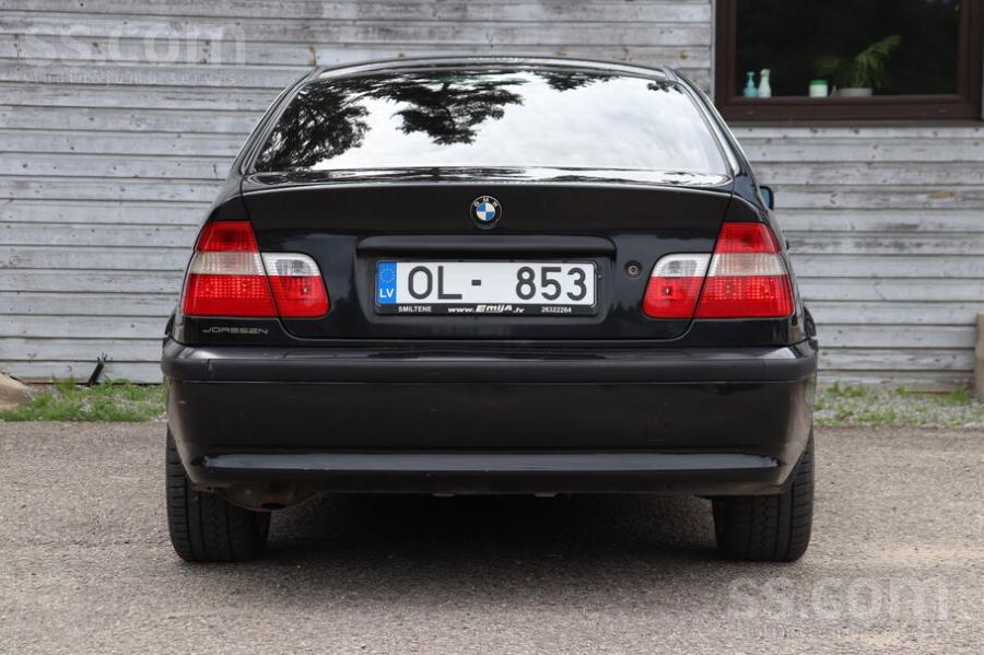 Black BMW 318 2003 in Valmiera, with an engine capacity of 2.00 L and mileage of 0 thousand km for 2700 €, photo 5 on AUTOMOTO.COM.LV