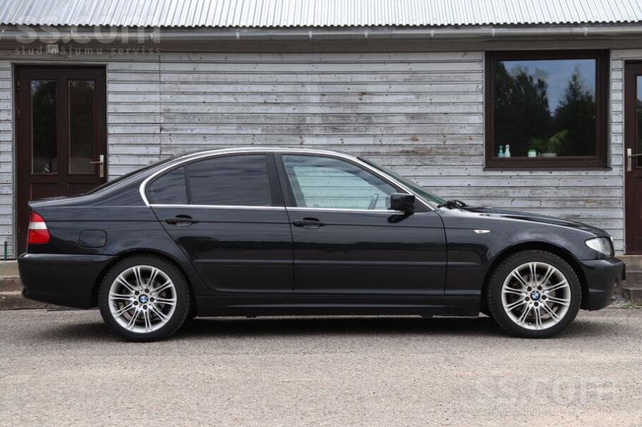 Black BMW 318 2003 in Valmiera, with an engine capacity of 2.00 L and mileage of 0 thousand km for 2700 €, photo 7 on AUTOMOTO.COM.LV