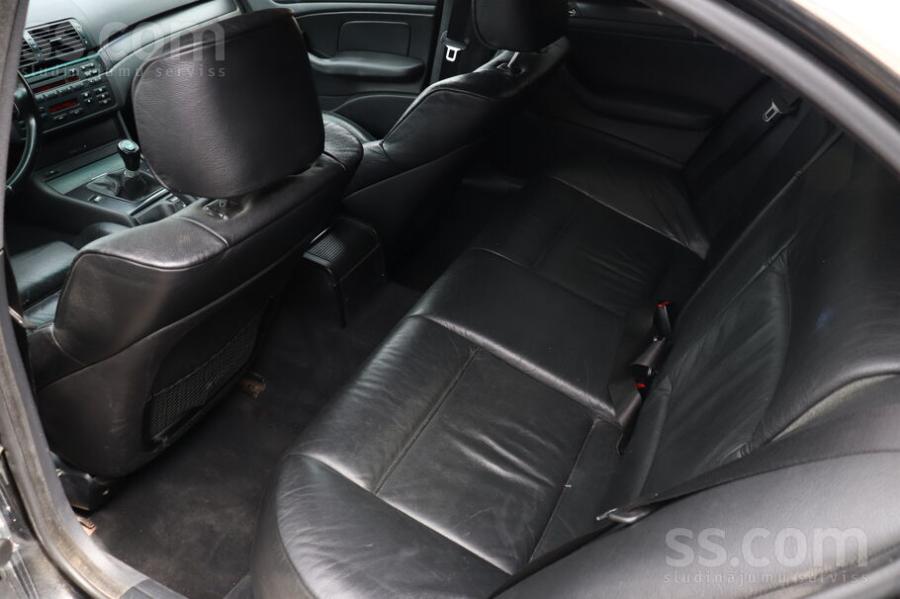 Black BMW 318 2003 in Valmiera, with an engine capacity of 2.00 L and mileage of 0 thousand km for 2700 €, photo 12 on AUTOMOTO.COM.LV