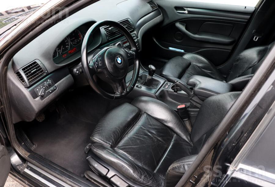 Black BMW 318 2003 in Valmiera, with an engine capacity of 2.00 L and mileage of 0 thousand km for 2700 €, photo 13 on AUTOMOTO.COM.LV