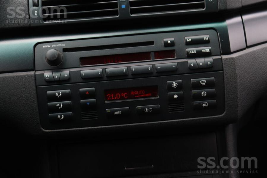 Black BMW 318 2003 in Valmiera, with an engine capacity of 2.00 L and mileage of 0 thousand km for 2700 €, photo 18 on AUTOMOTO.COM.LV