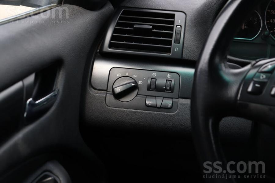 Black BMW 318 2003 in Valmiera, with an engine capacity of 2.00 L and mileage of 0 thousand km for 2700 €, photo 20 on AUTOMOTO.COM.LV