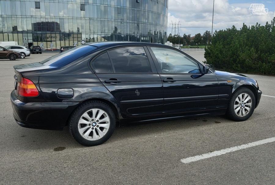 Black BMW 318 2004 in Siauliai, with an engine capacity of 1.80 L and mileage of 240 thousand km for 1850 €, photo 6 on AUTOMOTO.COM.LV