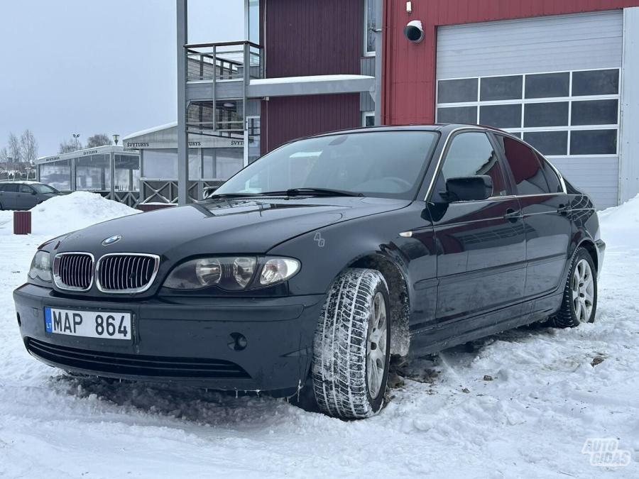 Black BMW 318 2005 in Silute, with an engine capacity of 2.00 L and mileage of 254 thousand km for 999 €, photo 1 on AUTOMOTO.COM.LV