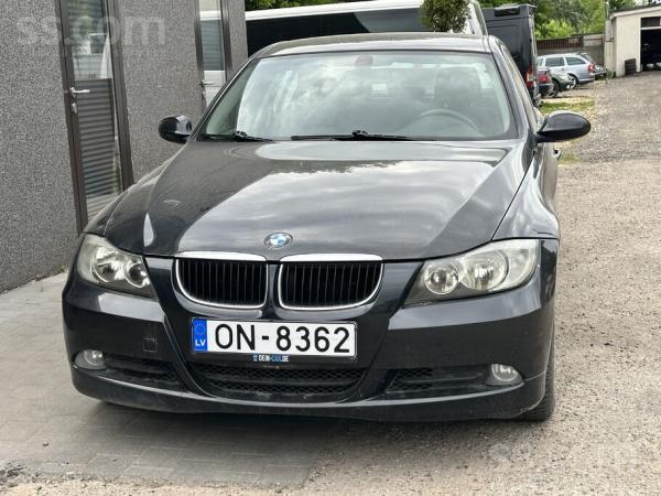 Black BMW 318 2007 in Riga, with an engine capacity of 2.00 L and mileage of 0 thousand km for 2300 €, photo 1 on AUTOMOTO.COM.LV