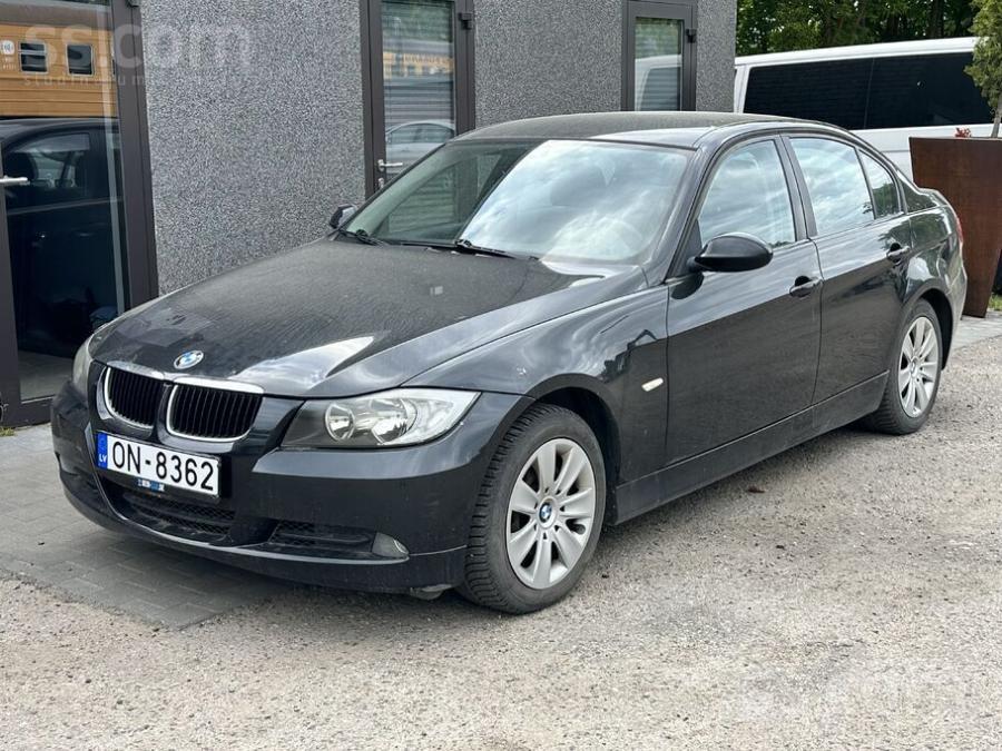 Black BMW 318 2007 in Riga, with an engine capacity of 2.00 L and mileage of 0 thousand km for 2300 €, photo 3 on AUTOMOTO.COM.LV