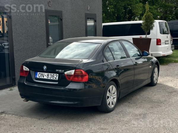 Black BMW 318 2007 in Riga, with an engine capacity of 2.00 L and mileage of 0 thousand km for 2300 €, photo 4 on AUTOMOTO.COM.LV